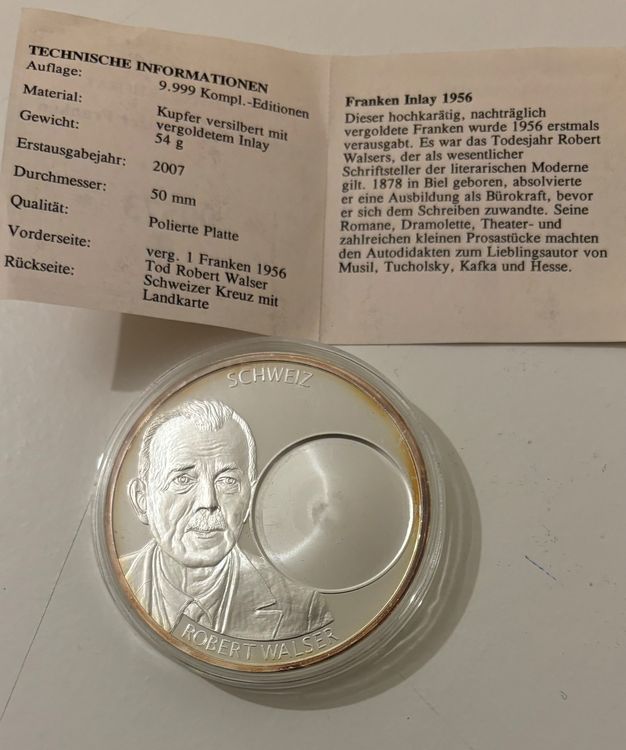 Geschichte Schweizer Silberfranken, Robert Walser ab nur 1.- (Neu (gemäss Beschreibung)) in ...