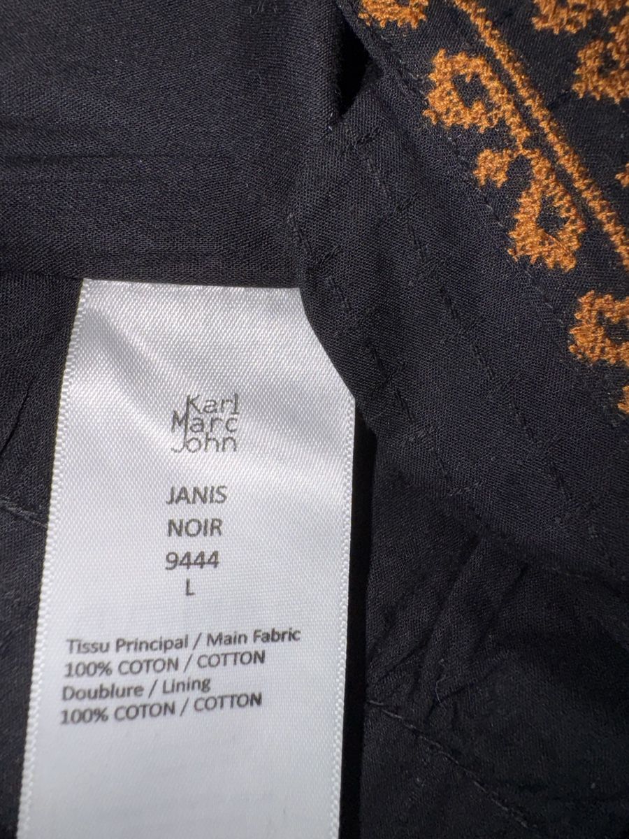 Jupe Karl Marc John, Taille L, Noire brodée (Neuf avec emballage d ...