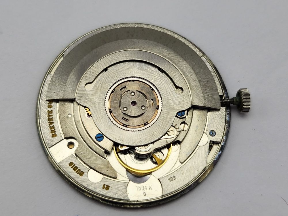 Eterna Matic Kal. 1504 K Uhrwerk mit Zifferblatt Automatik (Gebraucht ...