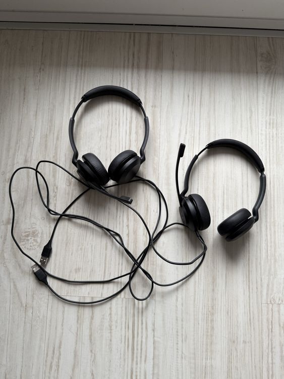 Jabra Wired Headset Bundle & 2Cases Perfect for Work Calls! (Gebraucht ...