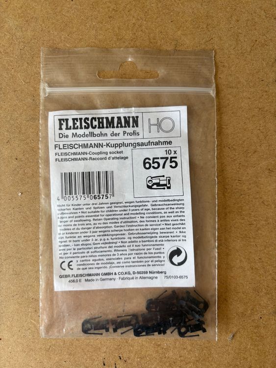 10x Fleischmann 6575 Kupplung HO (Neu und originalverpackt) in ...