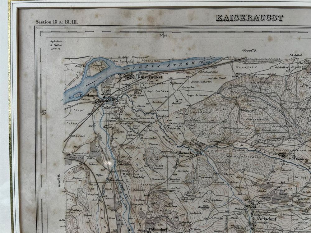 Antike Kaiseraugst Landkarte (Gebraucht) in für CHF 10 – mit Lieferung ...