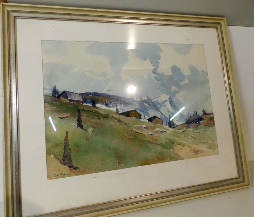 Kunst Aquarell signiert - Landschaft Aquarell | Kaufen auf Ricardo