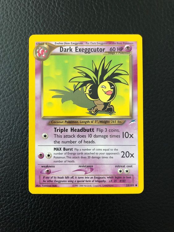 Neo Destiny - Dark Exeggcutor 33/105 NM Ab 1 | Kaufen auf Ricardo