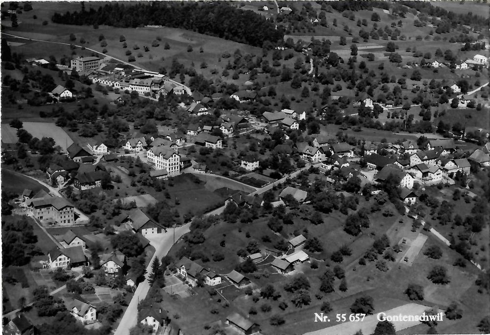 Gontenschwil AG Flugaufnahme Nr.55657 , 1950 (Gebraucht) in Solothurn für CHF 13 – mit Lieferung ...