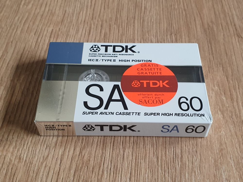 TDK SA 60 IEC II TYPE II SUPER AVILYN OVP NEUVE | Kaufen auf Ricardo