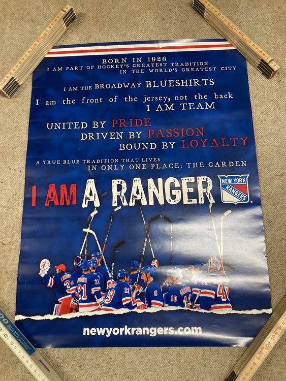 NHL Poster New York Ranger ca 60x45 cm Retro (Gebraucht) in Utzenstorf ...