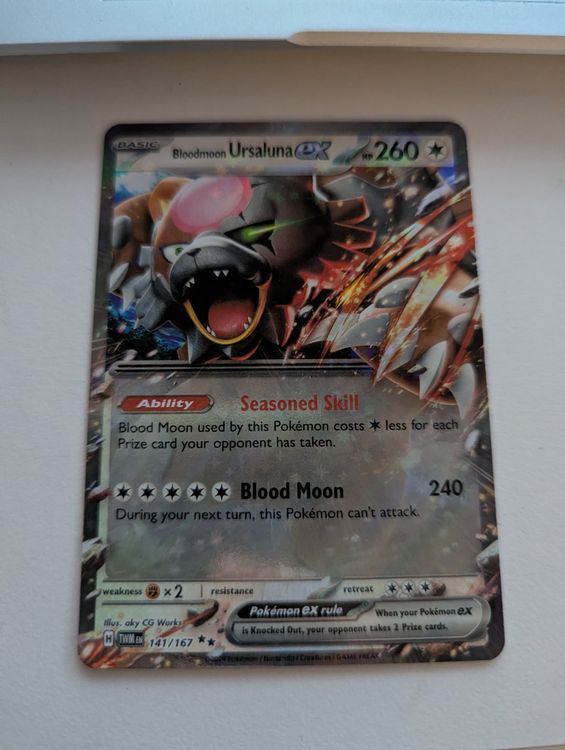 Blood moon Ursaluna ex 141/167 Card Pokemon Holo (Gebraucht) in ...