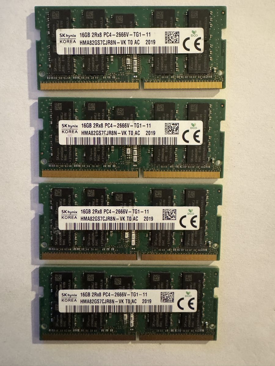 SK Hynix RAM 64GB (4x16GB) DDR4 PC4-2666V - Top Zustand! (Gebraucht) in ...