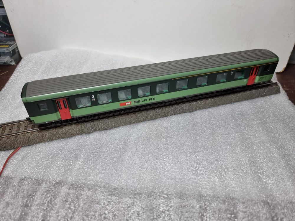 Voiture EW II verte 1ère et 2ème cl. Roco 44340 | Kaufen auf Ricardo