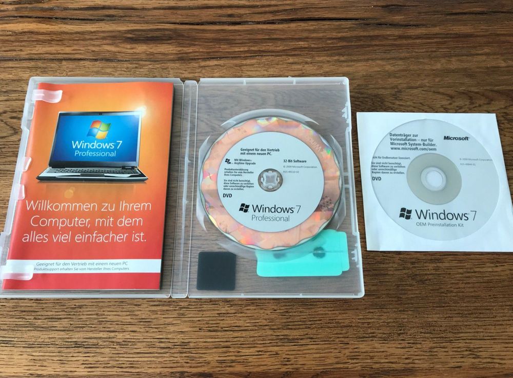 Windows 7 Professional Vollversion CD (Gebraucht) in Aarwangen für CHF ...