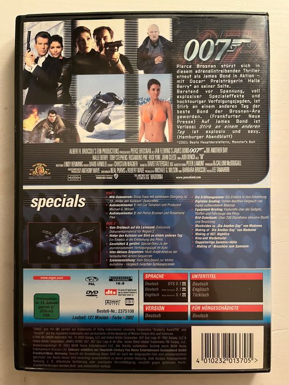 James Bond 007 – Stirb an einem anderen Tag (2002) DVD 📀 (Neu (gemäss Beschreibung)) in Sierre ...