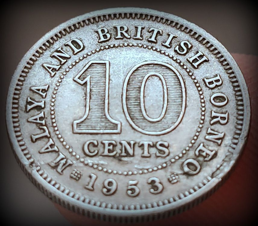 MALAYA & BRITISH BORNEO 10 CENTS 1953 (Gebraucht) in winterthur für CHF 3 – mit Lieferung auf ...