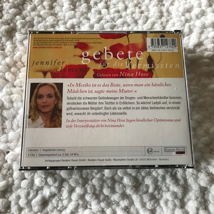 Jennifer Clement - Gebete für die Vermissten - Nina Hoss (Gebraucht) in ...