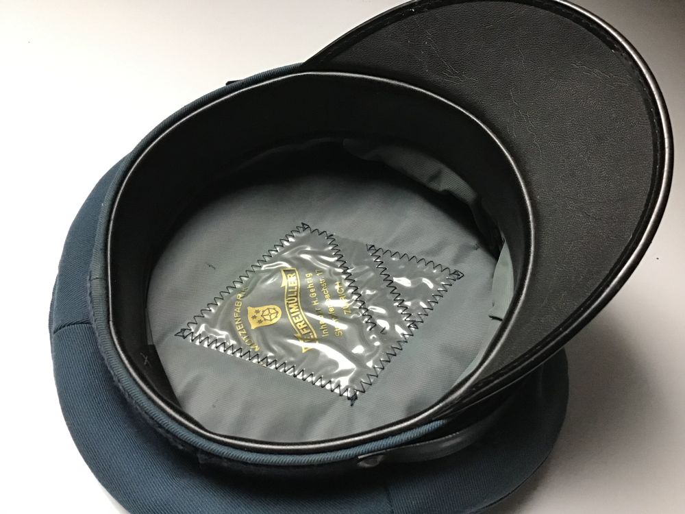 Originale alte Uniform-Mütze "STADTPOLIZEI ZÜRICH" Stapo ZH (Gebraucht ...