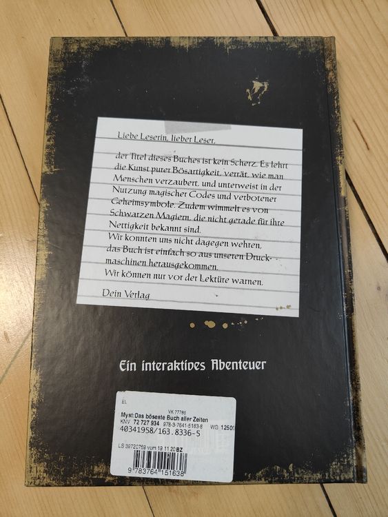 Magnus Myst - Das böseste Buch aller Zeiten (Gebraucht) in Basel für CHF 1 – mit Lieferung auf ...