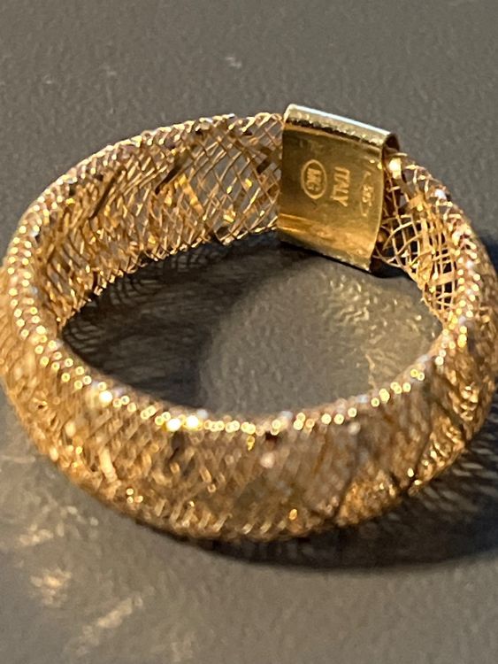 Gold Ring 14 K Mesh Stretch | Kaufen auf Ricardo