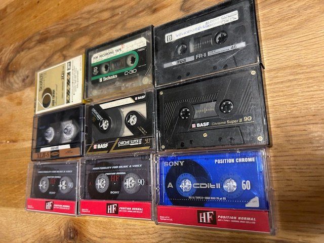 Kassetten 9 MC K7 Audio Tapes Sony, Maxell, Scotch, Fuji (Gebraucht) in ...