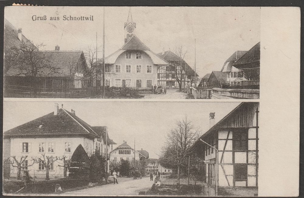 AK SO: ca. 1928, SCHNOTTWIL, Gruss aus..., 2 Ansichten (Gebraucht) in ...