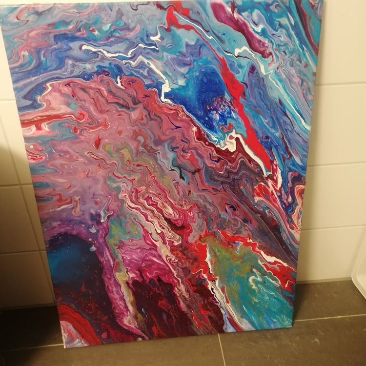 Pouring Gemälde (Gebraucht) in Winterthur für CHF 1 – mit Lieferung auf Ricardo kaufen