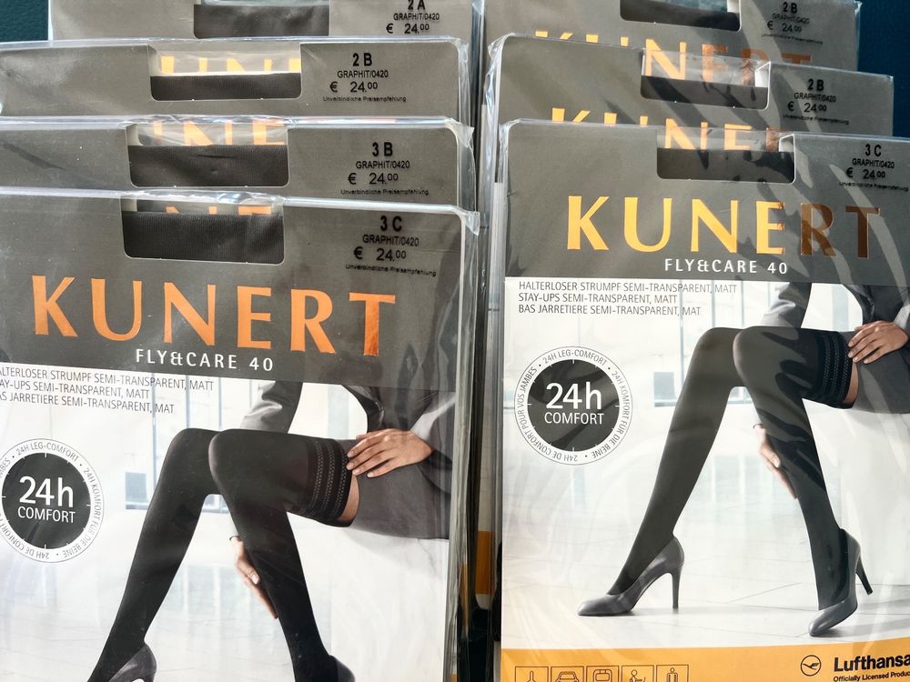 Strümpfe KUNERT Fly&Care 40/ Grafit | Kaufen auf Ricardo