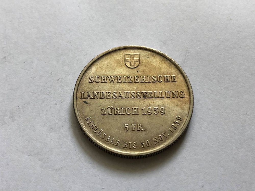 Schweiz 5 Franken 1939 Landi | Kaufen auf Ricardo