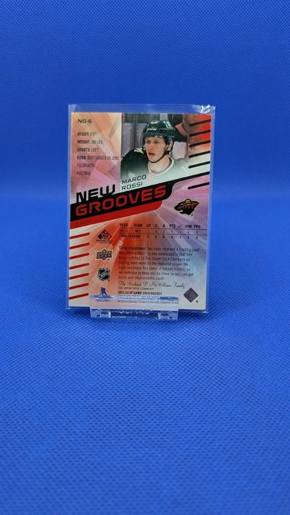 Marco Rossi – 2022-23 SP Game Used Rookie Jersey (Neu (gemäss ...