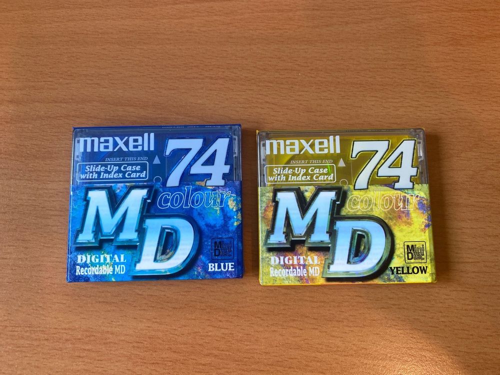 Mini Disc / Mini Disk - Maxell - 2 x original verpackt - Top (Neu und ...
