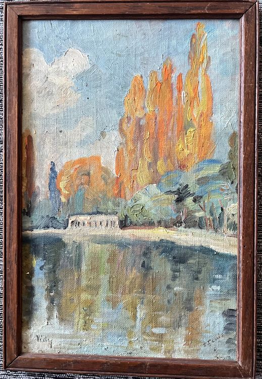 Seelandschaft Gemälde, Unleserlich Signiert (Gebraucht) in Root für CHF 19 – mit Lieferung auf ...