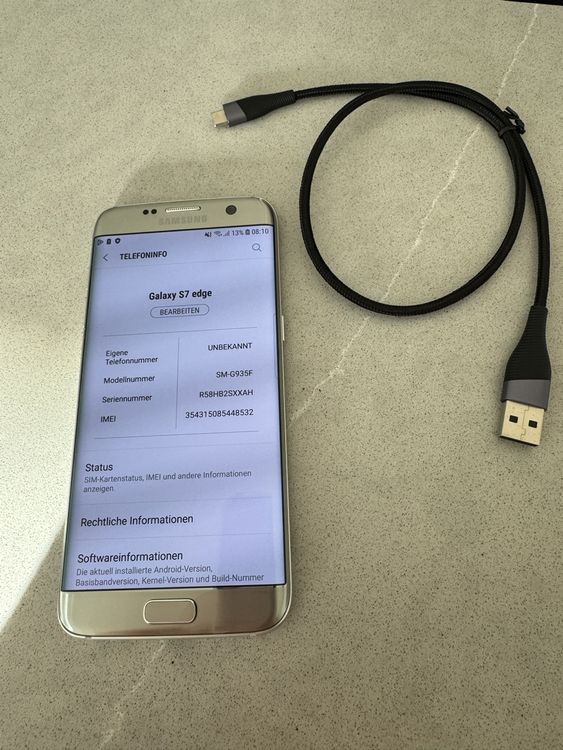 Samsung Galaxy S7 Edge Gold 32GB ohne Simlock, keine Sperre (D'occasion ...