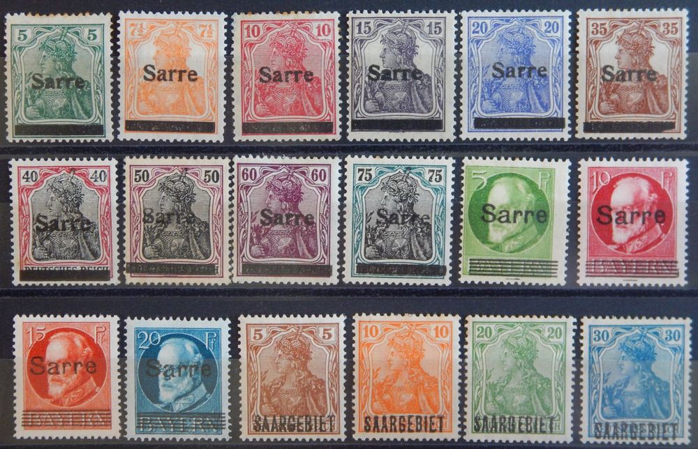 Saargebiet ex. Kat. 4-47 * 1920 (Gebraucht) in Zürich für CHF 8 – mit ...