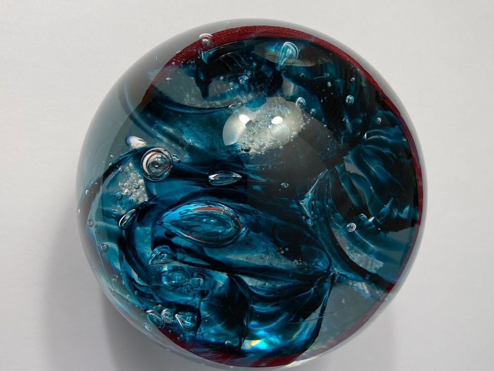 Studio Art Glas Paperweight Briefbeschwerer signiert (Neu (gemäss ...