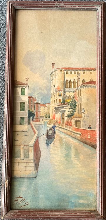 Aquarell Venedig unleserlich signiert mit Postkarte (Gebraucht) in Root für CHF 10 – mit ...