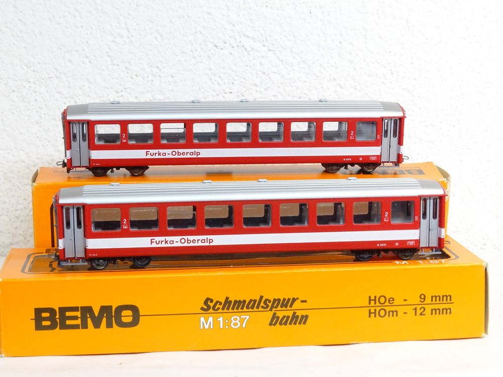 Bemo 2 x 3267 Personenwagen FO, Rot, B4270, H0m, OVP | Kaufen auf Ricardo