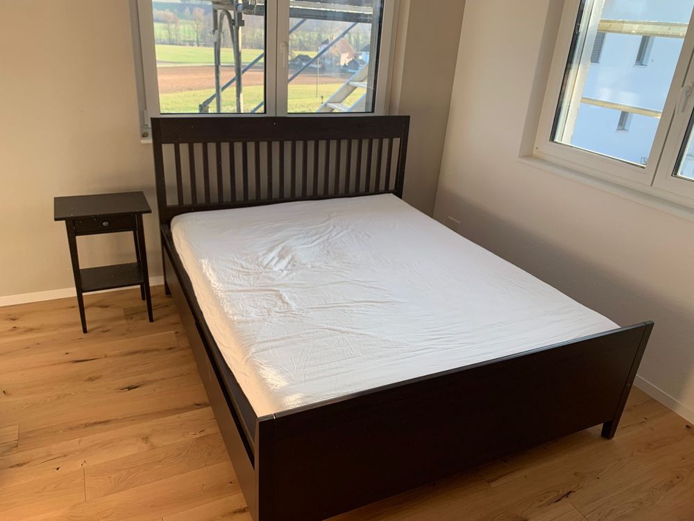 Bett IDANÄS 160x200 dunkelbraun | Kaufen auf Ricardo