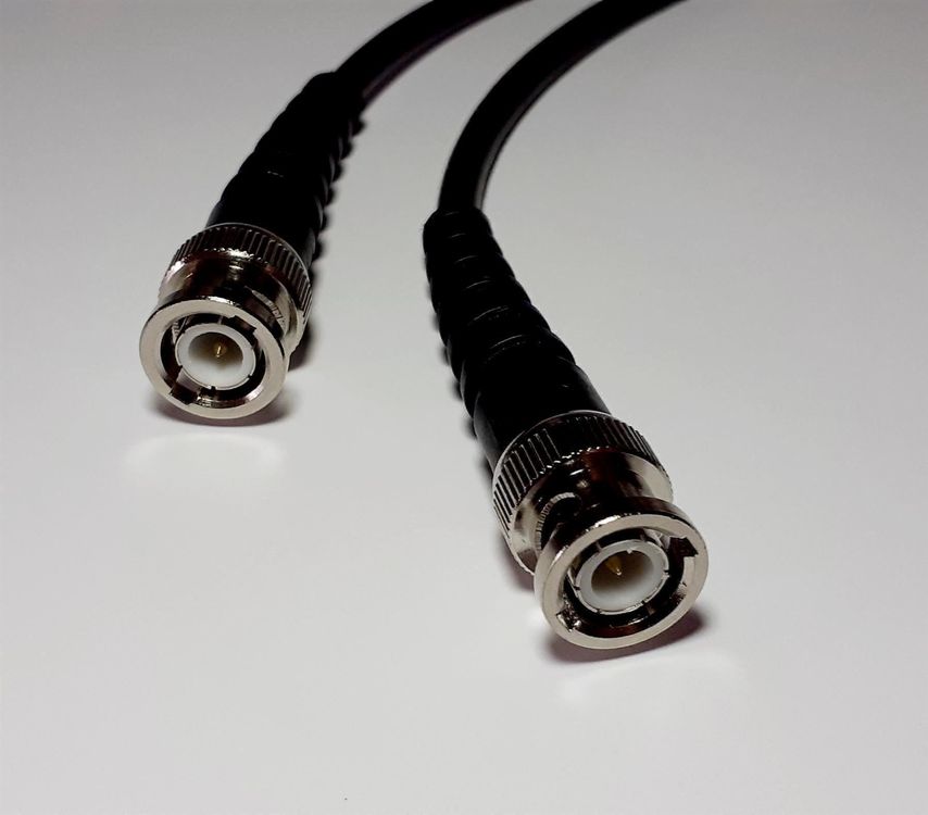 3 Meter BNC Koaxialkabel 50 Ohm RG 58 mit 2 x BNC Stecker (Neu und originalverpackt) in ...