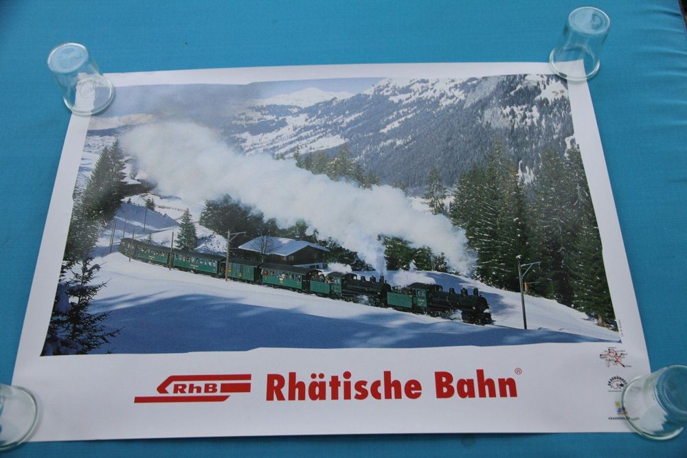 RhB, Dampflok, Doppeltraktion, Poster | Kaufen auf Ricardo