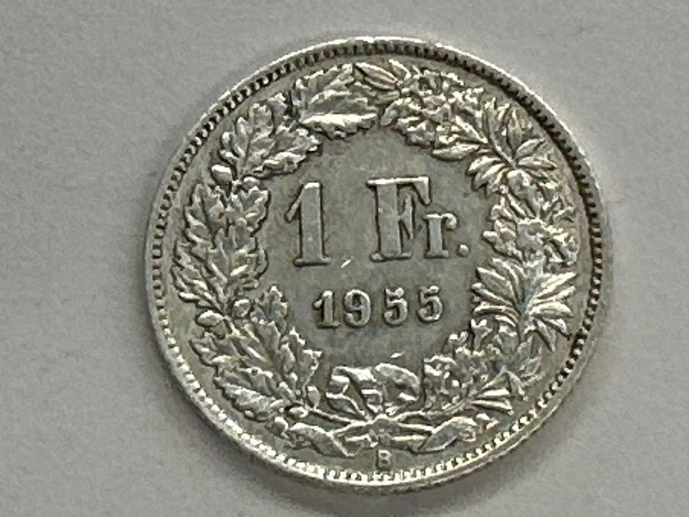 1 Fr. Silber Schweiz 1955 ss+ | Kaufen auf Ricardo