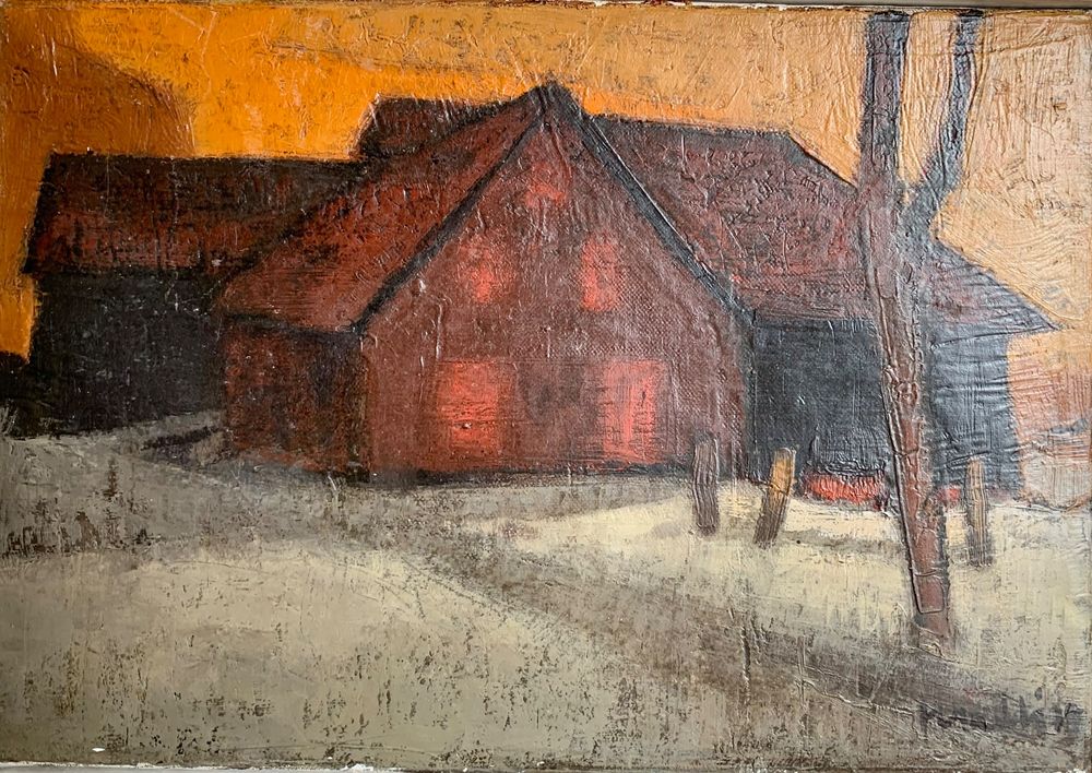 Original CH Walter Mafli Öl auf Leinwand 1971 | Kaufen auf Ricardo