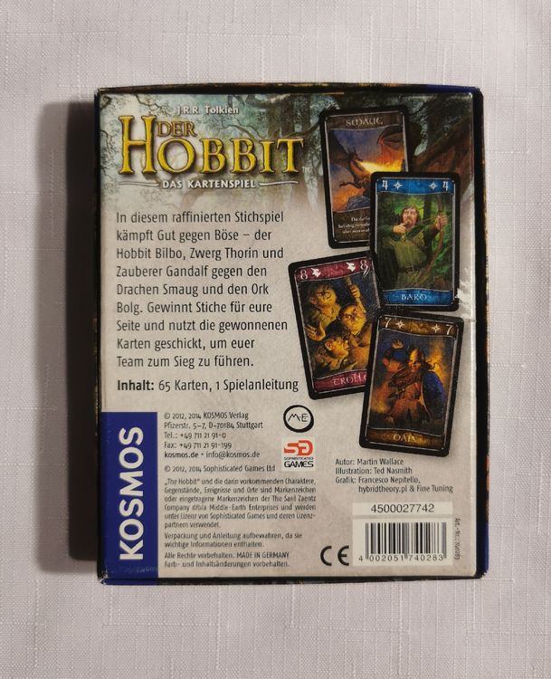 Der Hobbit, das KARTENSPIEL, Kosmo - J. R. R. TOLKIEN (Neu (gemäss Beschreibung)) in Wängi für ...