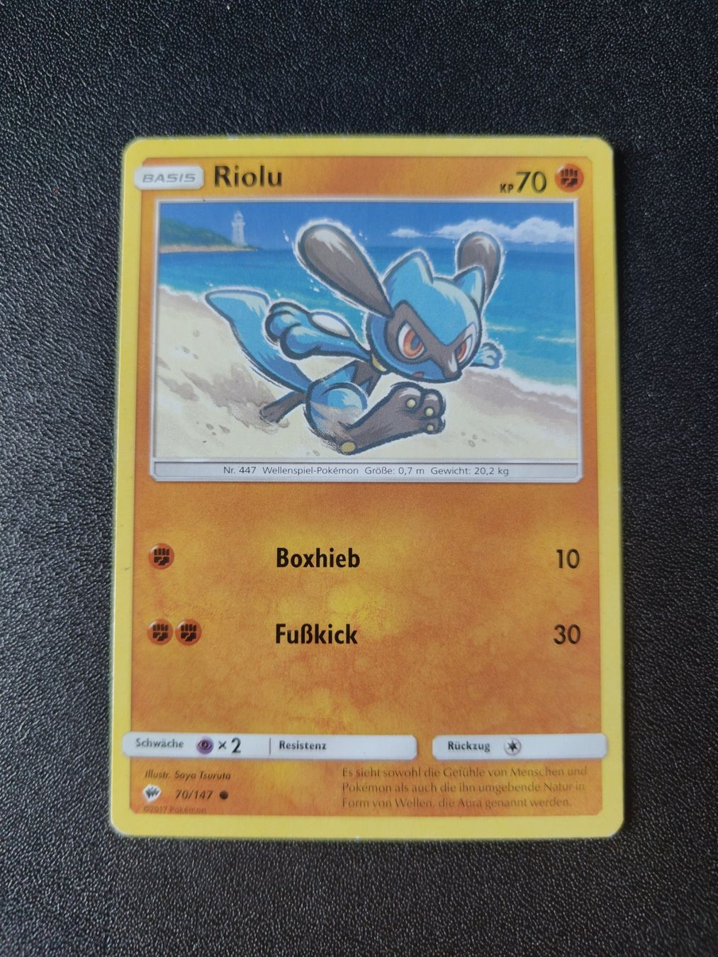 Riolu 70/147 Pokémon SM Burning Shadows 2017 (DE) ab 1.- (Gebraucht) in ...