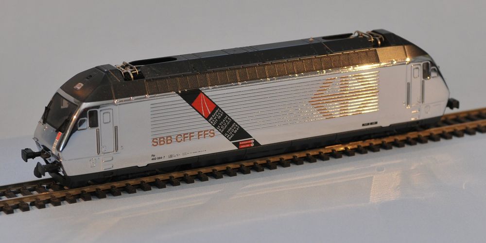 HAG SBB E-Lok Re 460 Jubiläums Lok Chrom in OVP (Neu (gemäss ...