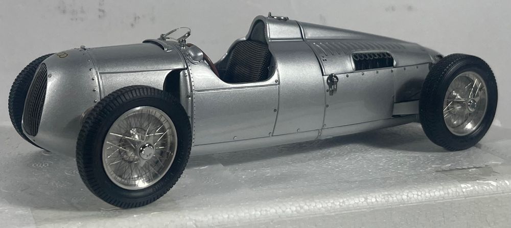 Vintage CMC 1/18 Auto Union Type C 1936-1937 Silber Präzisio (Gebraucht ...