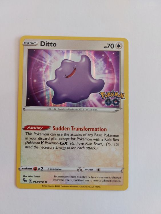 Ditto - Pokémon GO - (EN) - Ab 1 (Gebraucht) in Romont FR für CHF 1 ...