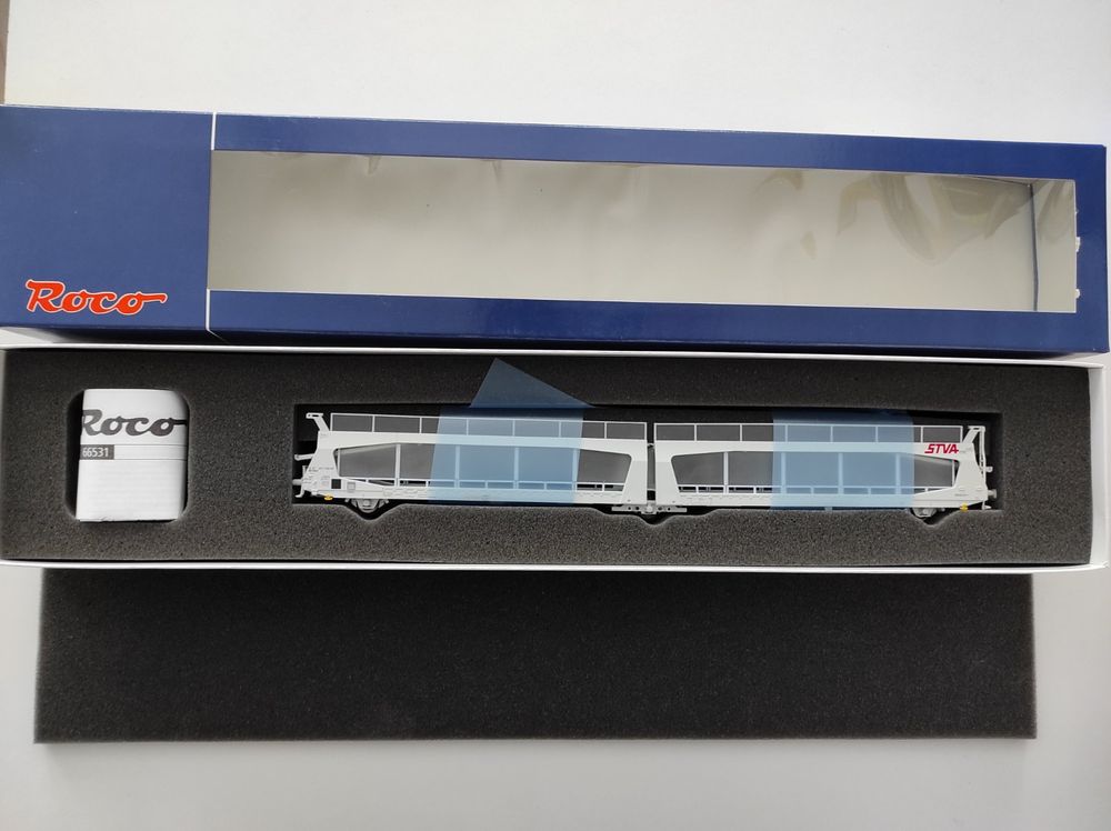 Autotransportwagen 2-Stöckig "STVA" der SNCF von Roco H9, GS (Neu und ...