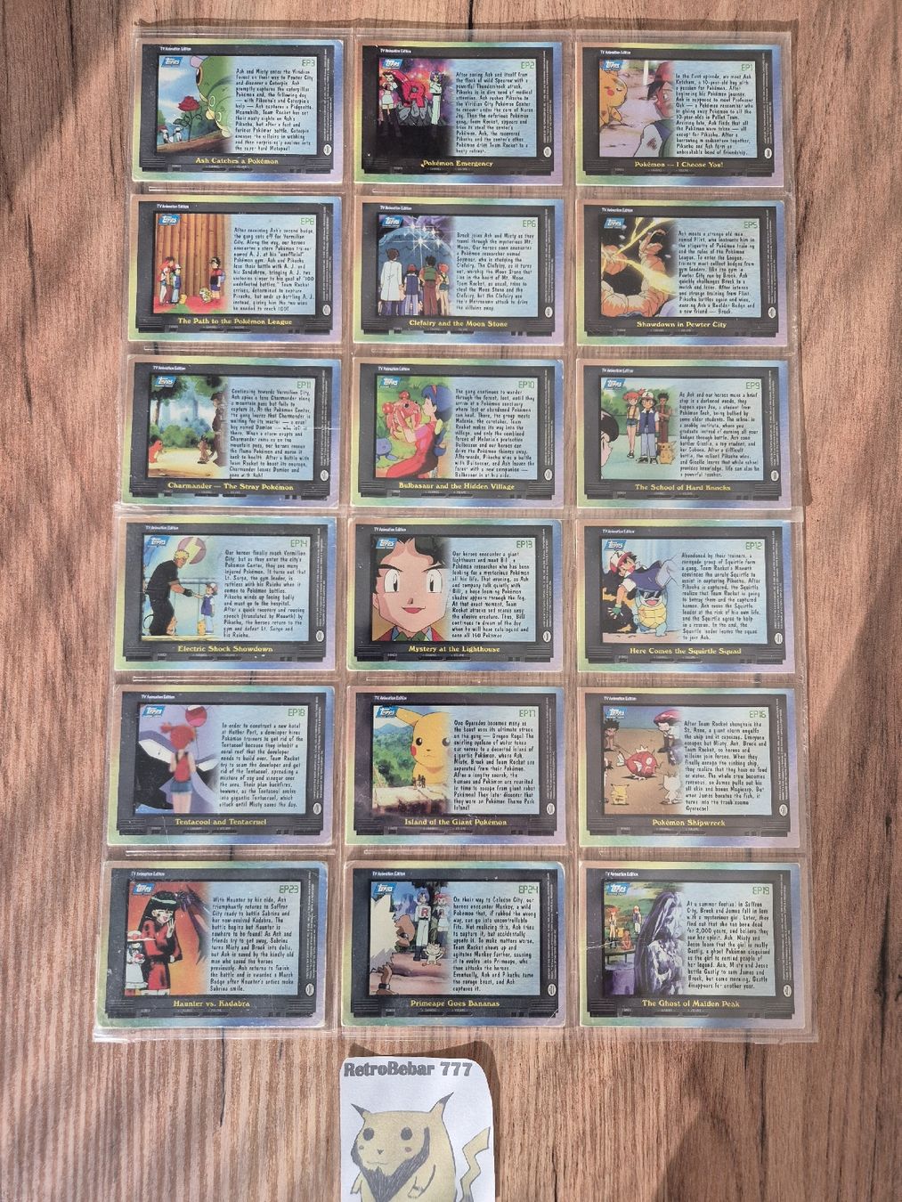 Pokémon Topps TV Animation Movie édition Vintage (D'occasion) à Ursy ...