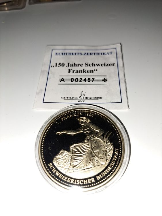 150 Jahre Schweizer Franken (Gebraucht) in Schaffhausen für CHF 32 – mit Lieferung auf Ricardo ...