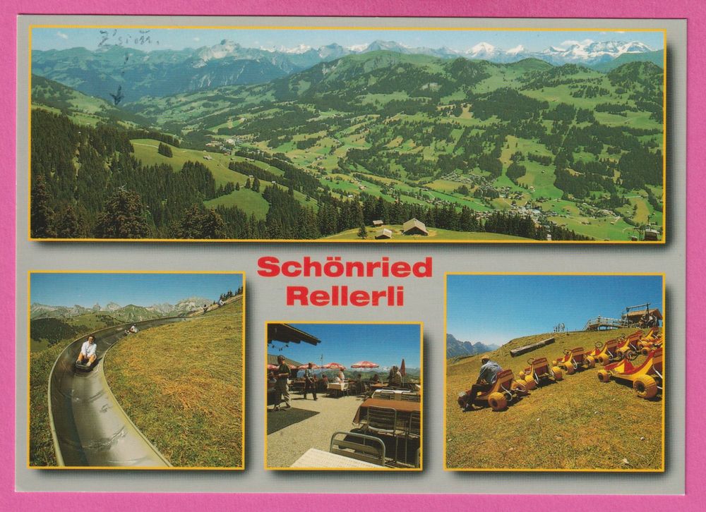 Schönried Rellerli 1998 Berner Oberland 4-Bild Karte (Gebraucht) in ...