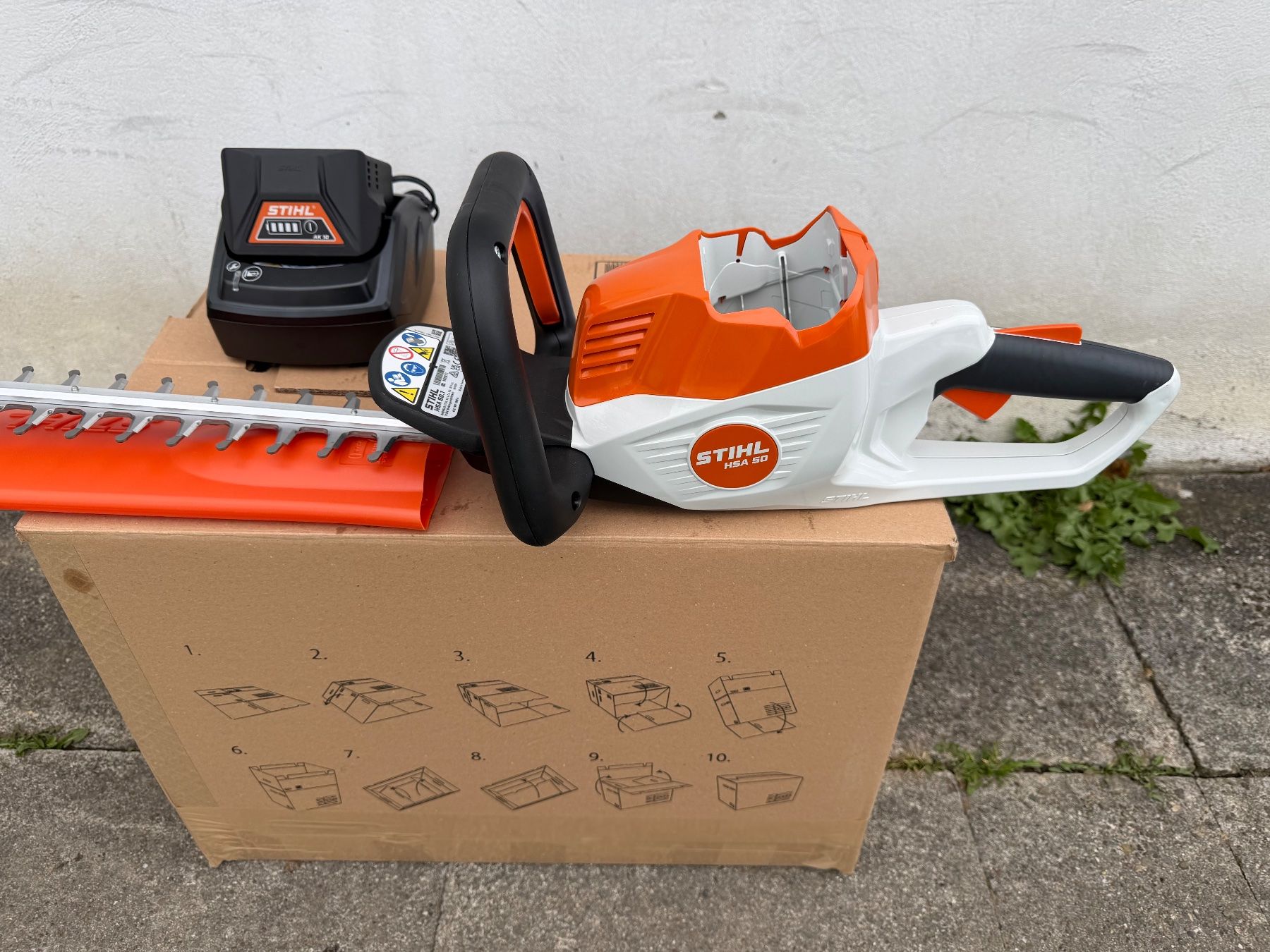 Stihl Akku Heckenschere Mit Akku Und Ladegerat