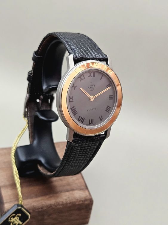 JSP Titanium Dresswatch Quarz – Goldlünette(Vergoldet) – 36 (Gebraucht ...
